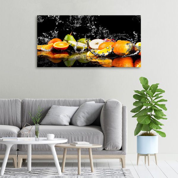 ModernMoments Obst und Wasser - Kunstdrucke auf Segeltuch | Wayfair.de